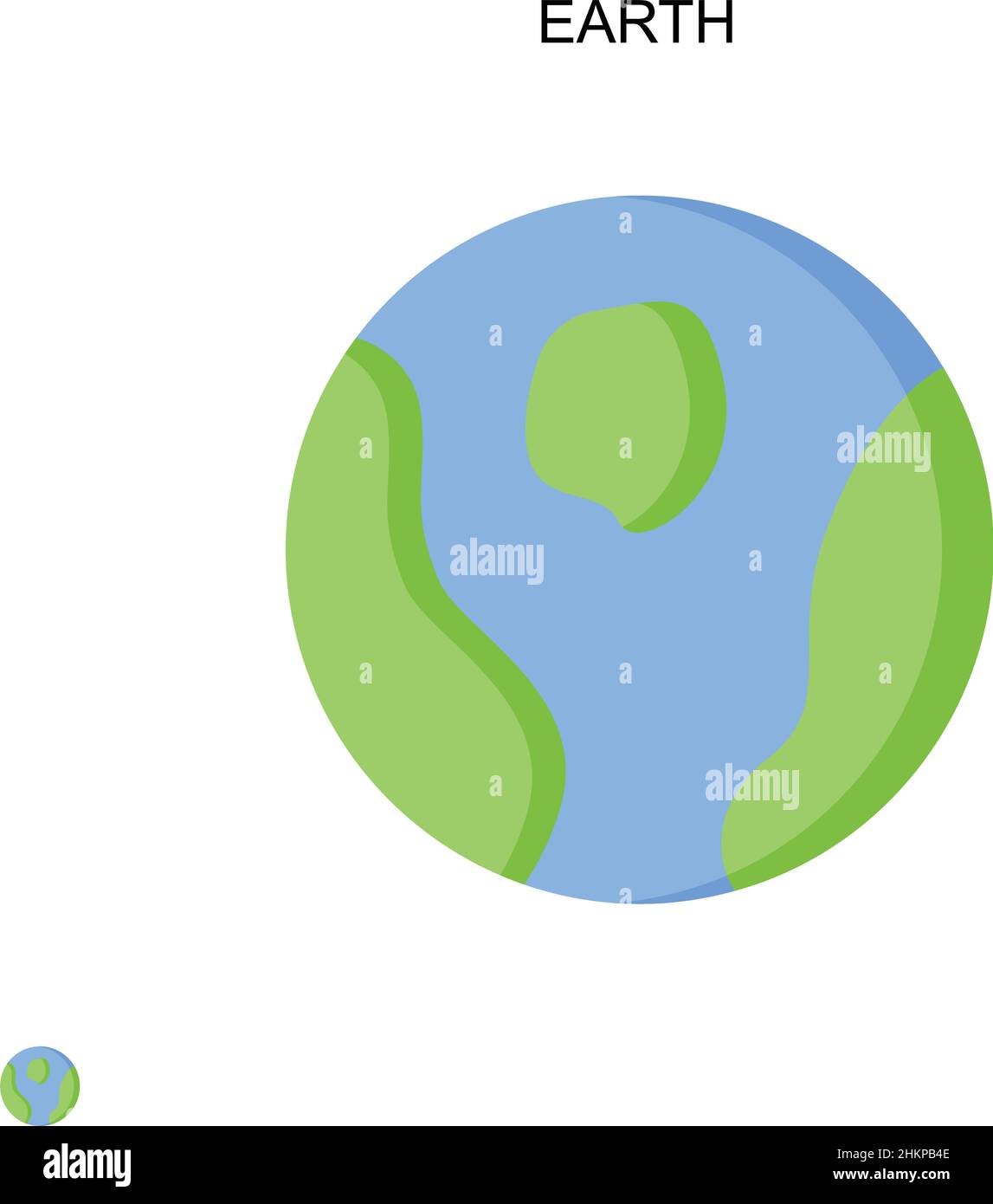 Earth Simple vector icon. Illustration symbol design template for web ...