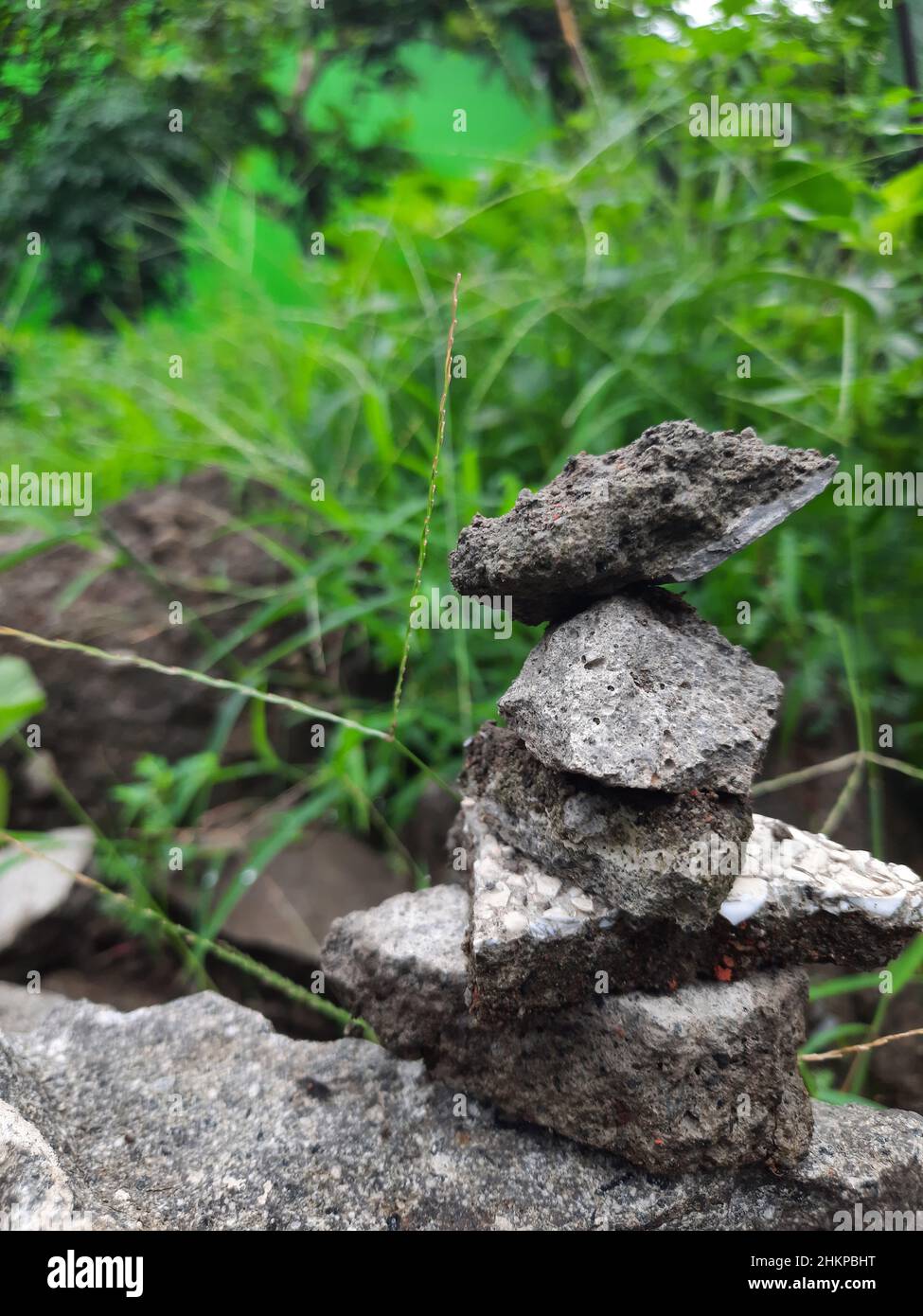 Close-up shot of the natural stones put on each other Stock Photo - Alamy
