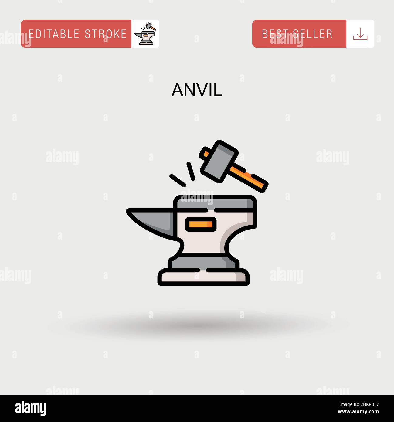 Anvil vector hi-res stock photography and images - Alamy