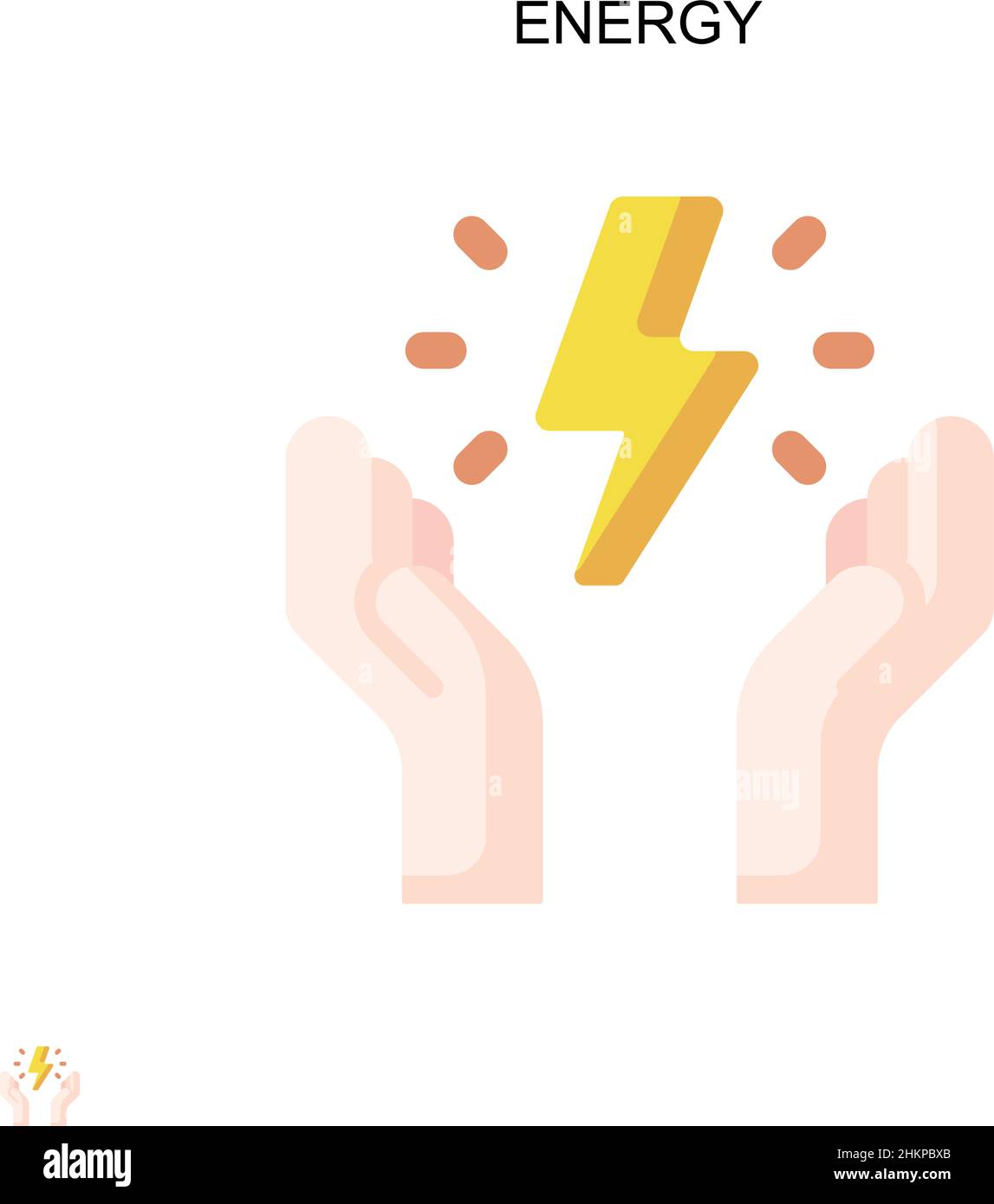 Energy Simple vector icon. Illustration symbol design template for web ...