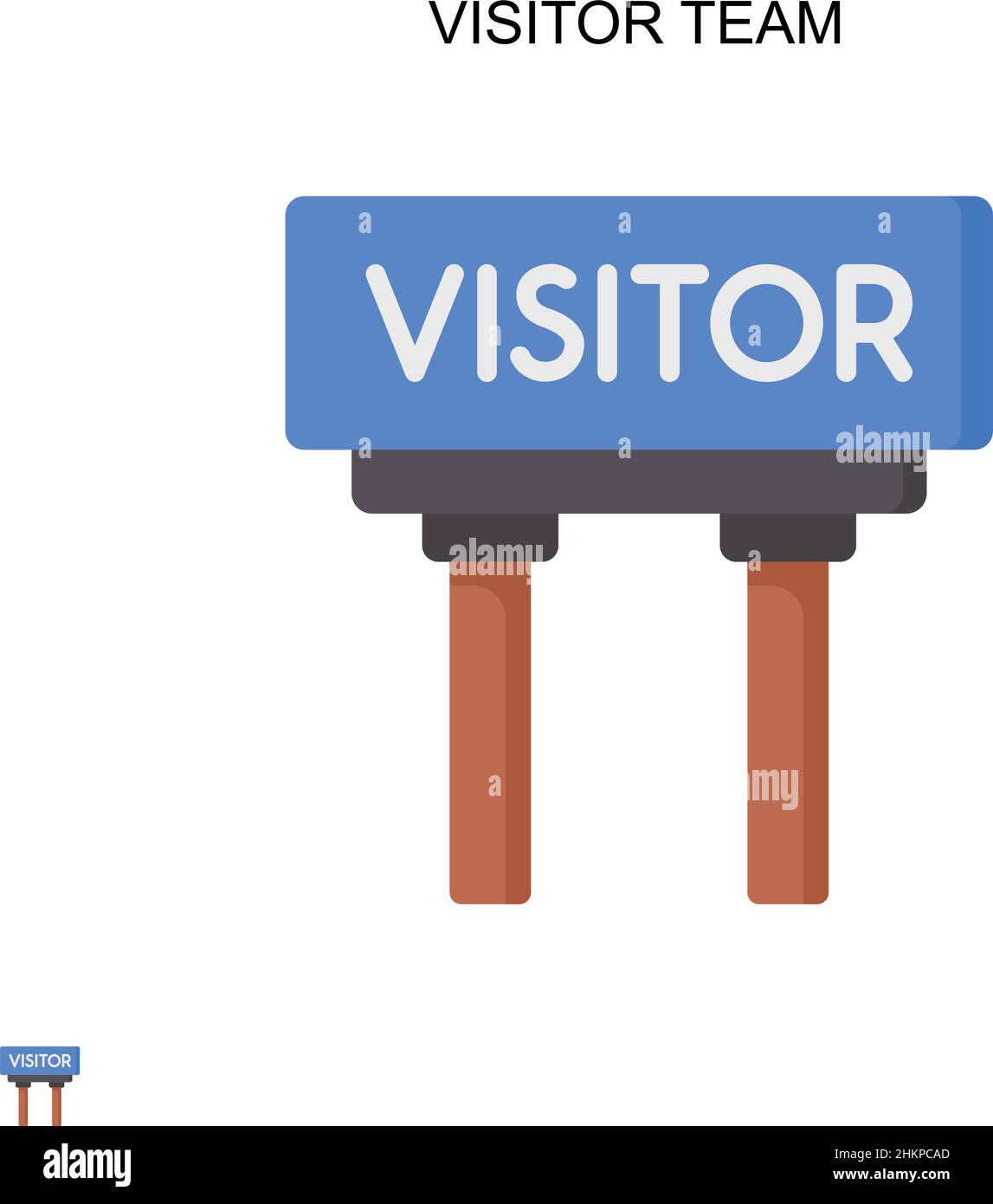 Visitor team Simple vector icon. Illustration symbol design template ...
