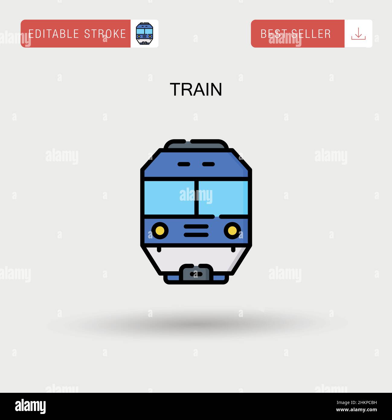 Train Simple vector icon Stock Vector Image & Art - Alamy