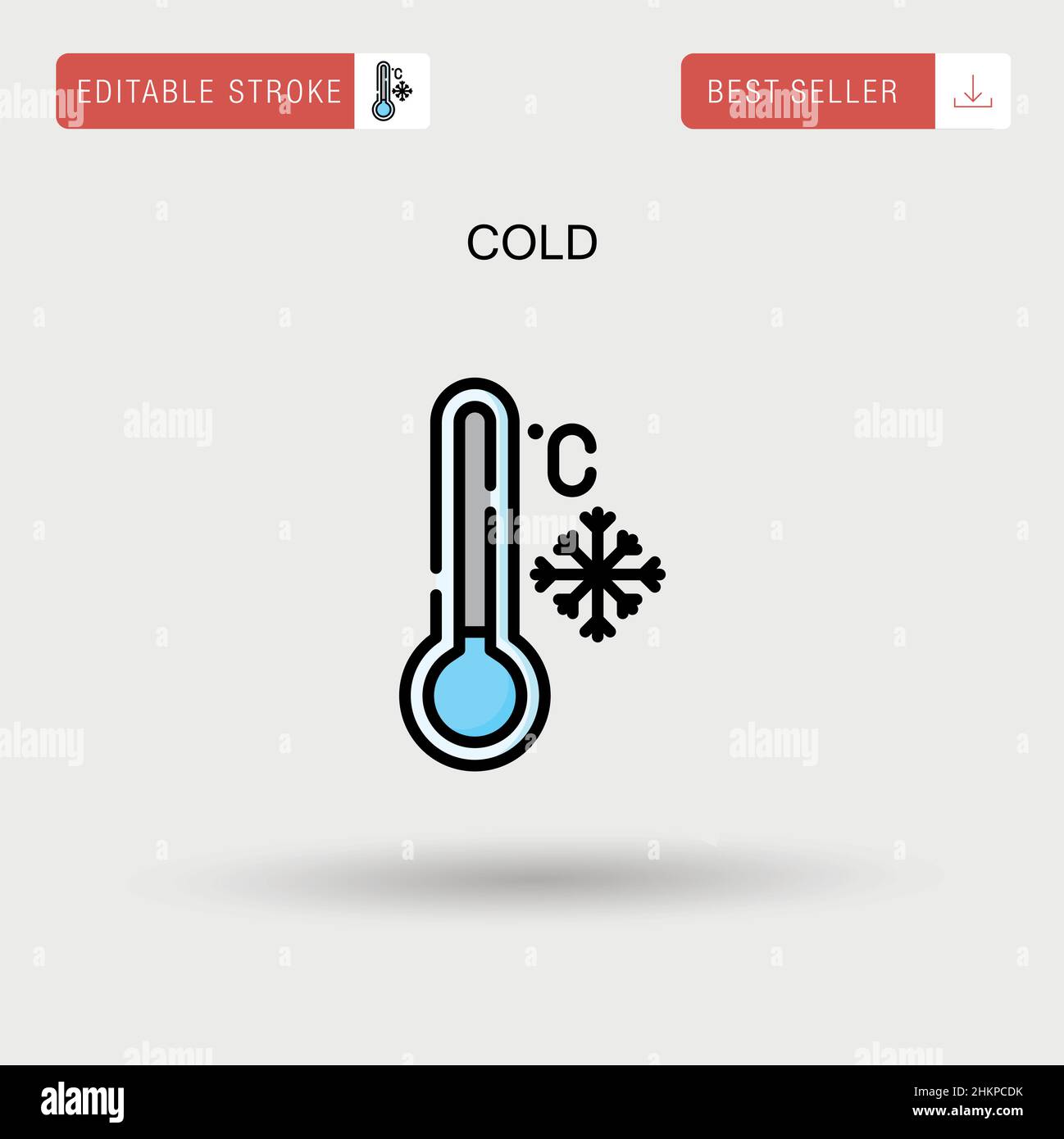 Cold Simple vector icon Stock Vector Image & Art - Alamy