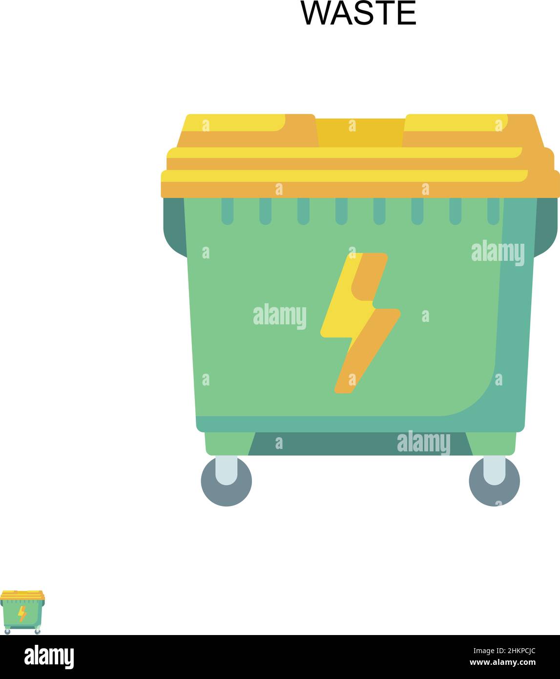 Waste Simple vector icon. Illustration symbol design template for web ...