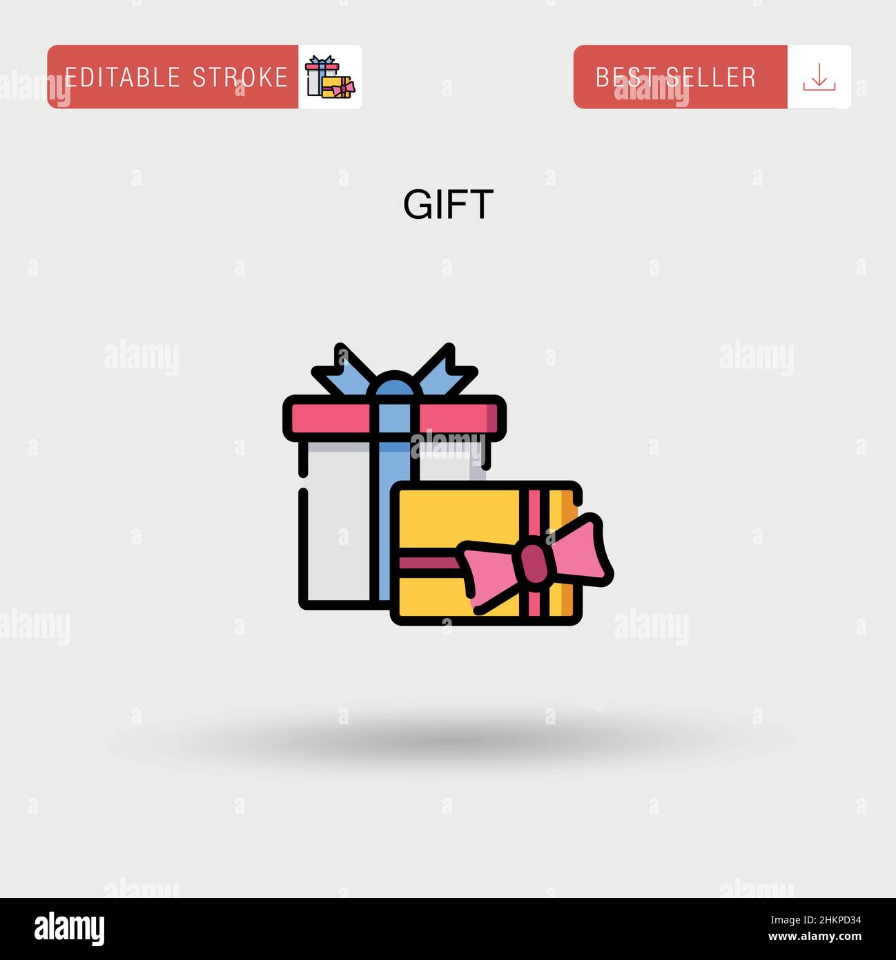 Gift Simple vector icon Stock Vector Image & Art - Alamy