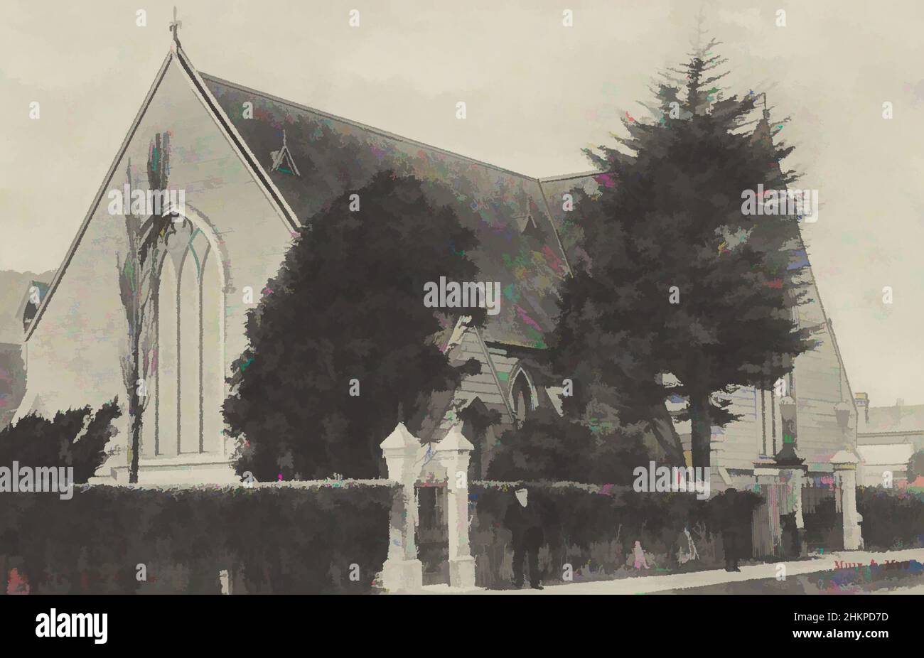 Art inspired by Holy Trinity Anglican Church, Greymouth, New Zealand ...