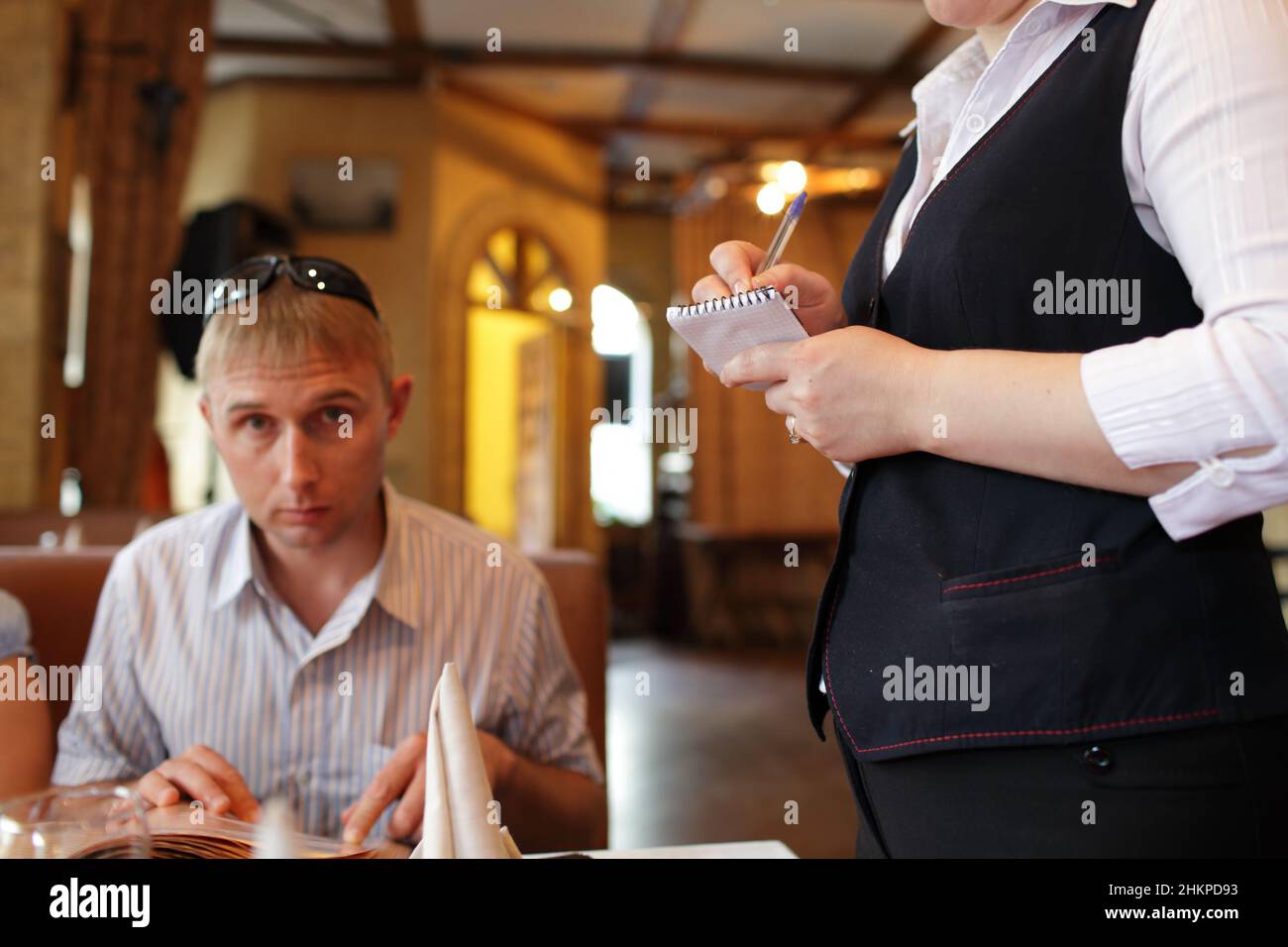 The order of the food at the restaurant Stock Photo - Alamy