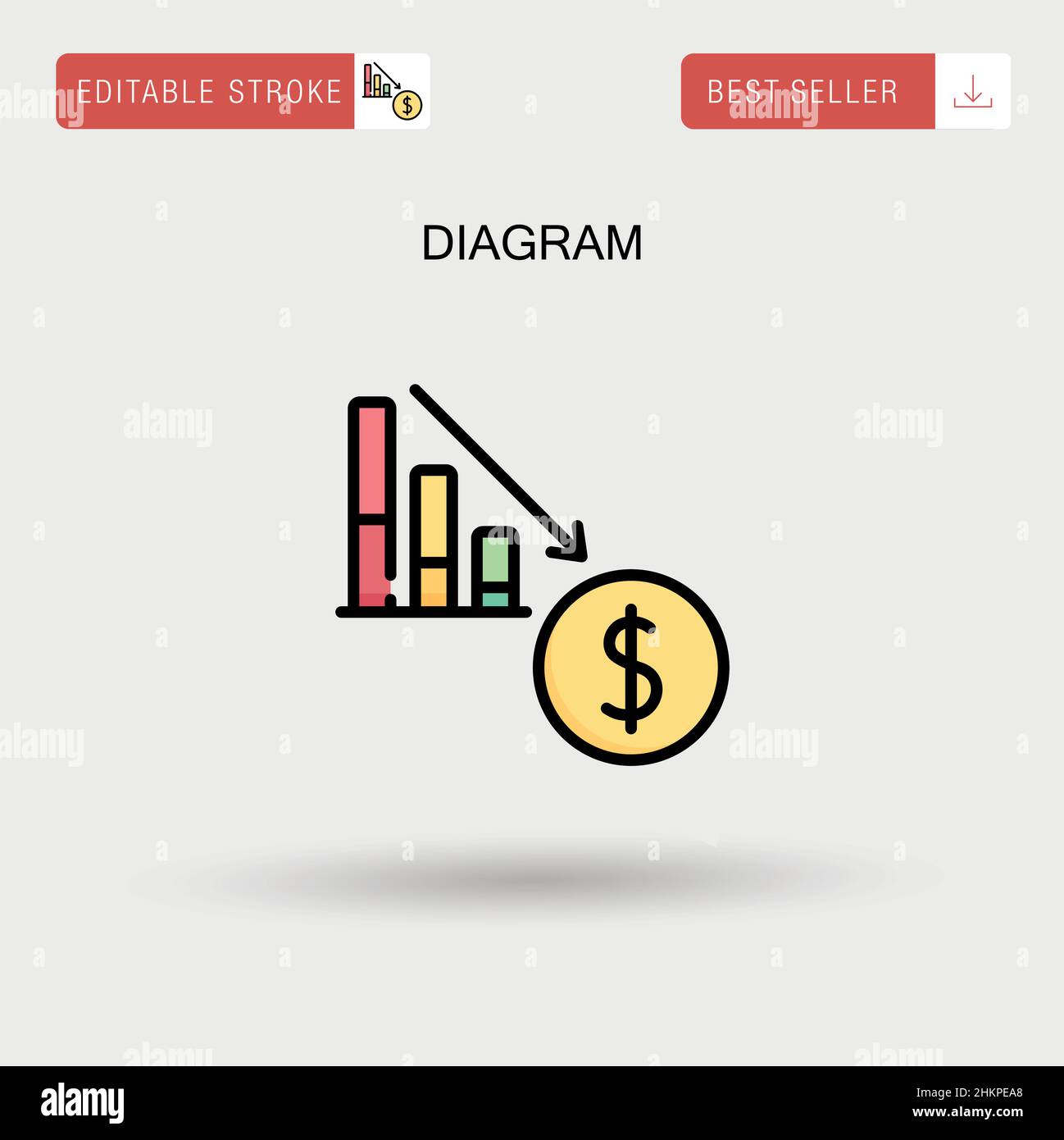 Diagram Simple vector icon Stock Vector Image & Art - Alamy