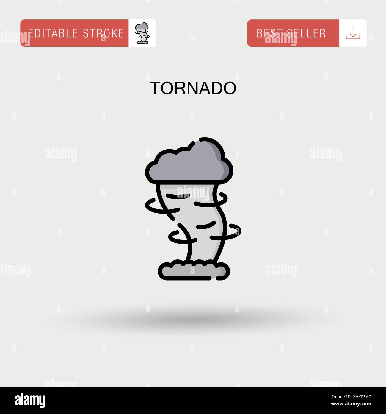 Tornado funnel clouds hi-res stock photography and images - Alamy