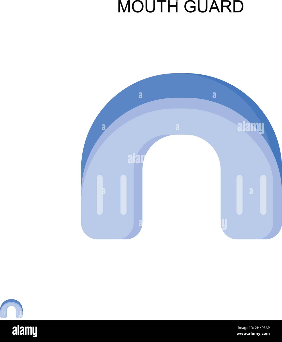 Mouth guard Simple vector icon. Illustration symbol design template for ...