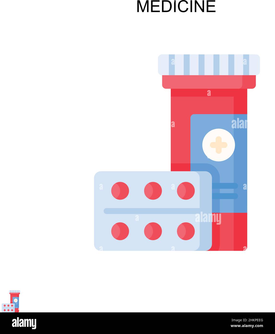 Medicine Simple vector icon. Illustration symbol design template for ...