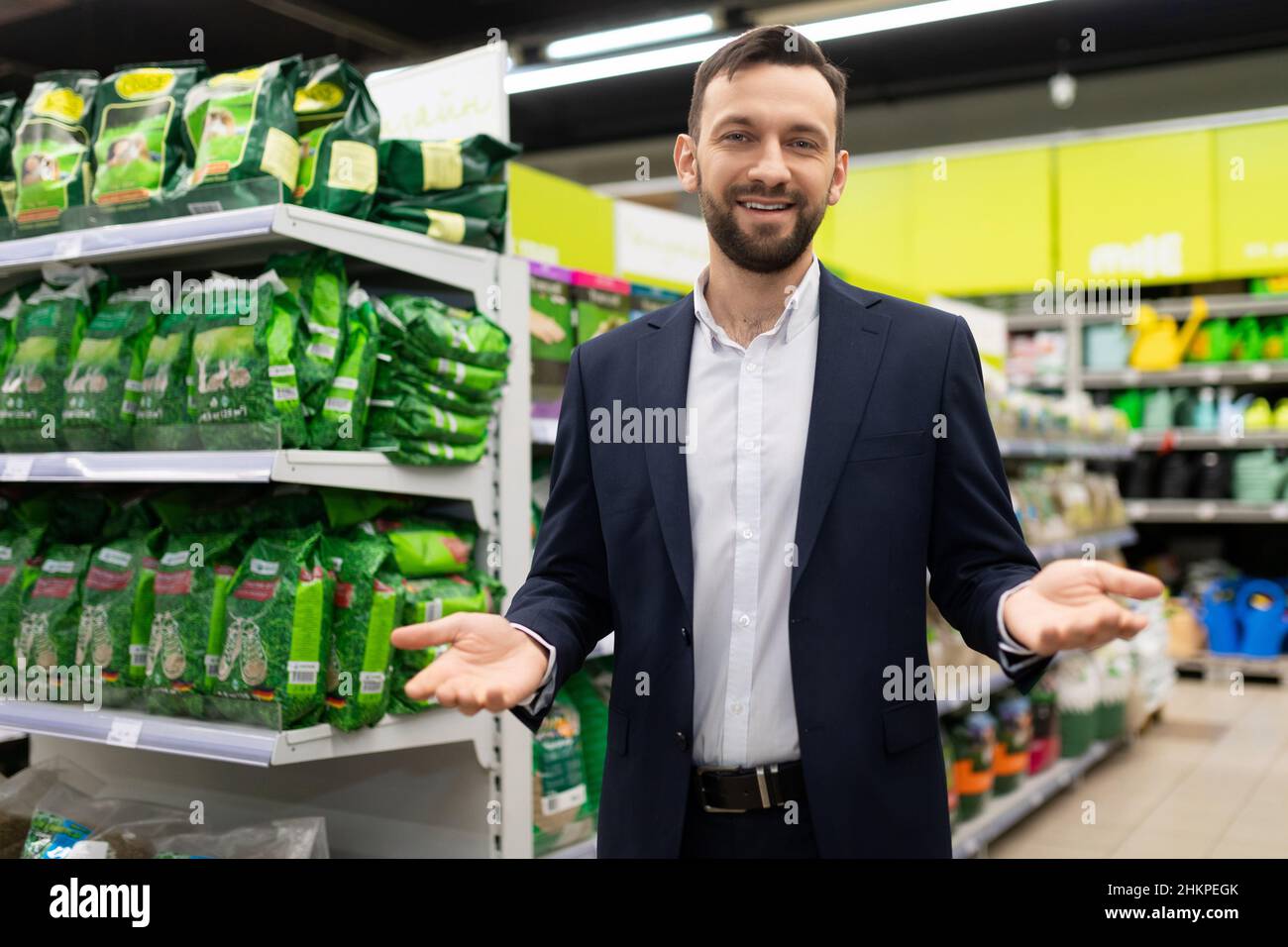 seller in a hardware store and offers a wide selection of lawn grasses ...