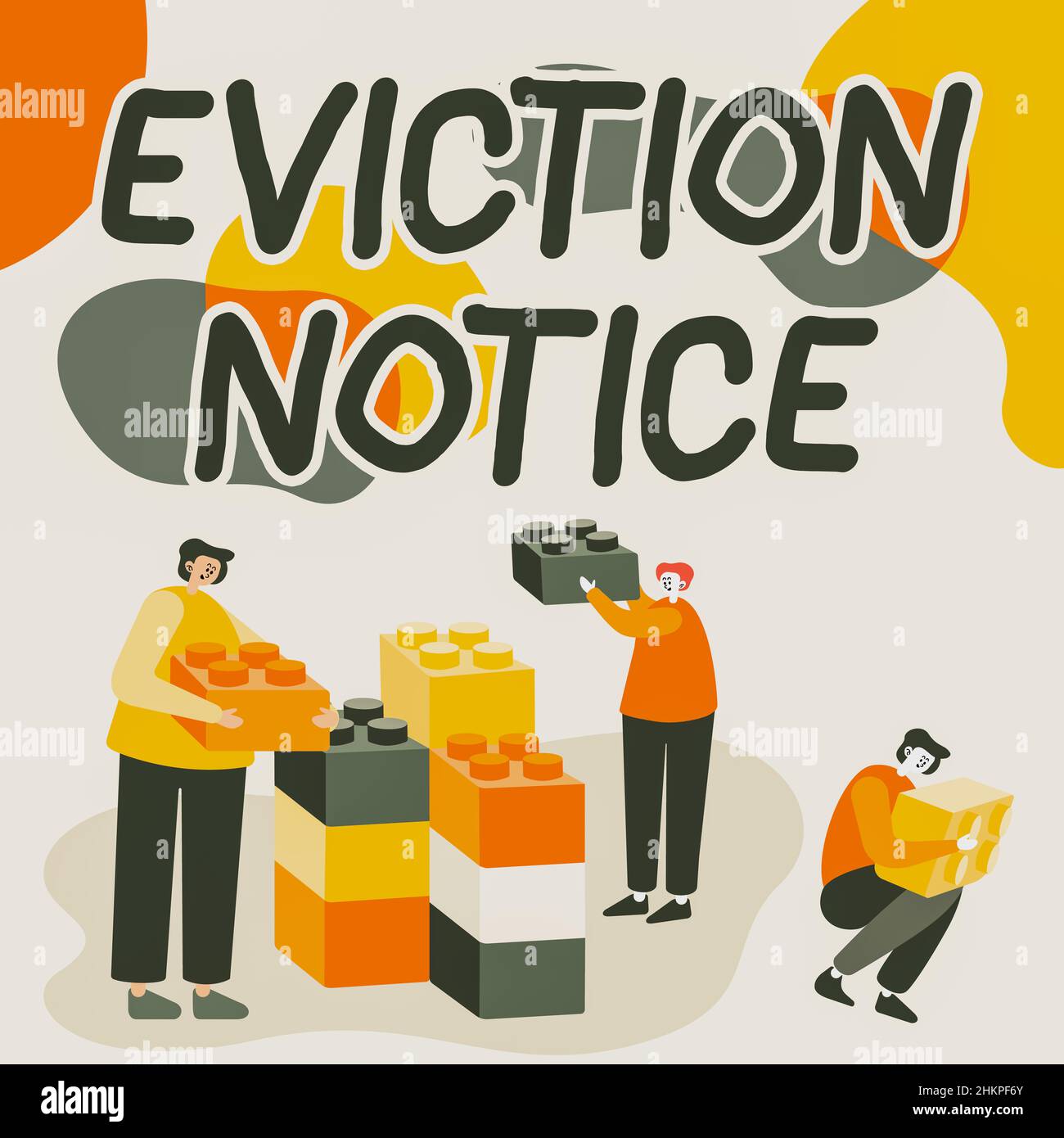 Conceptual caption Eviction Notice. Business idea an advance notice ...