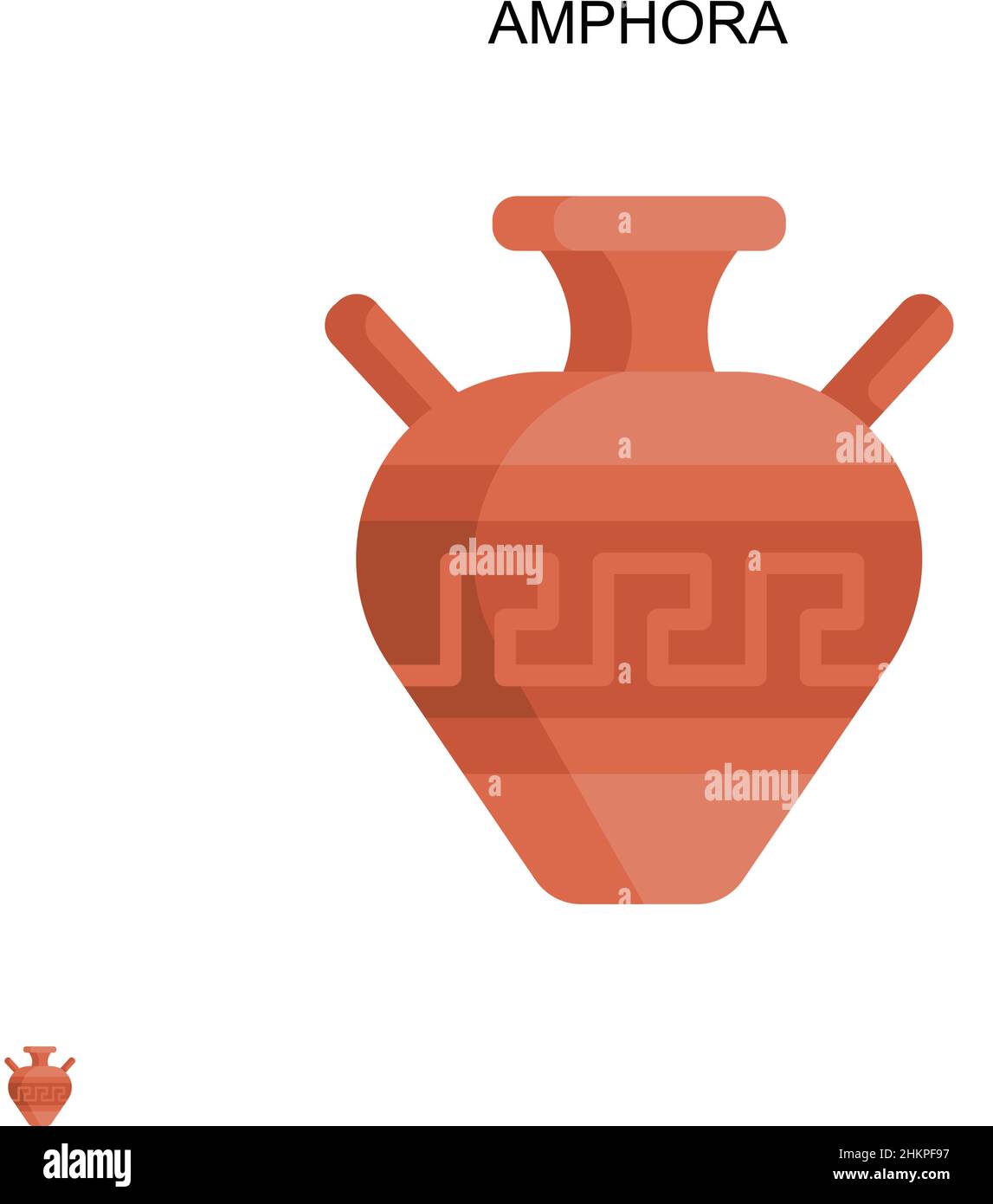 Amphora Simple vector icon. Illustration symbol design template for web ...