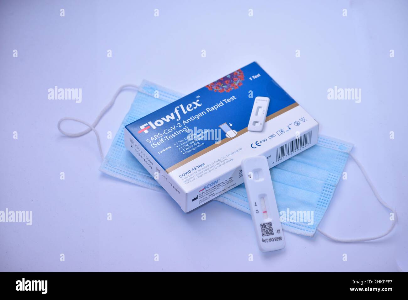 Flowflex at home antigen test kit Stock Photo - Alamy
