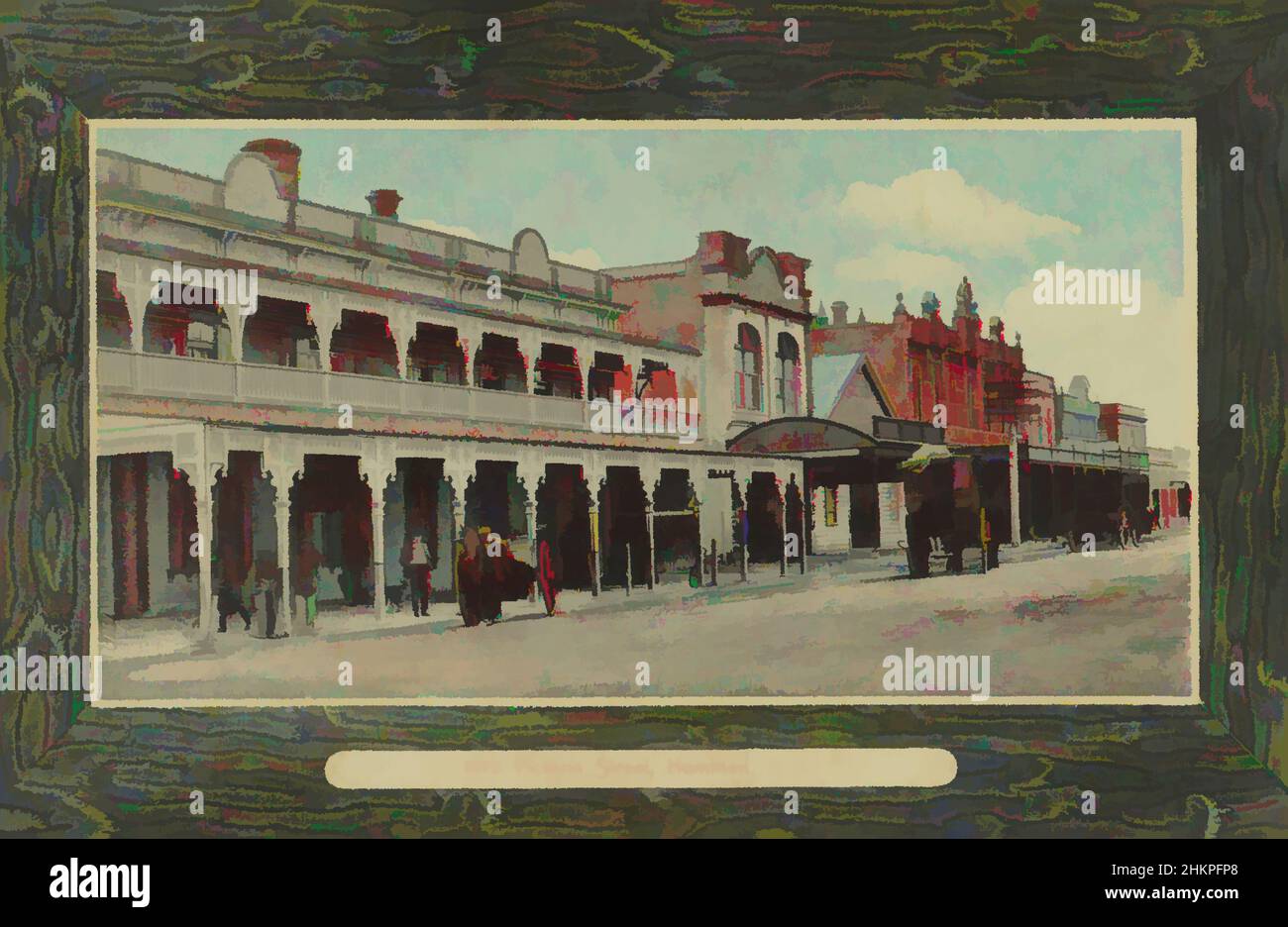 Art inspired by Victoria Street, Hamilton, New Zealand, Muir & Moodie ...