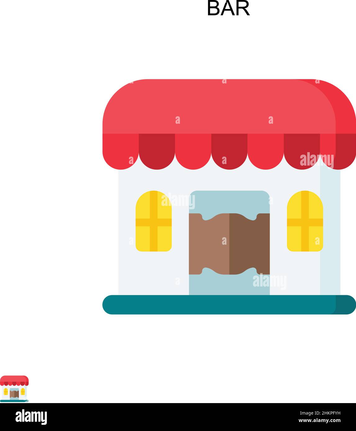 Bar Simple vector icon. Illustration symbol design template for web ...