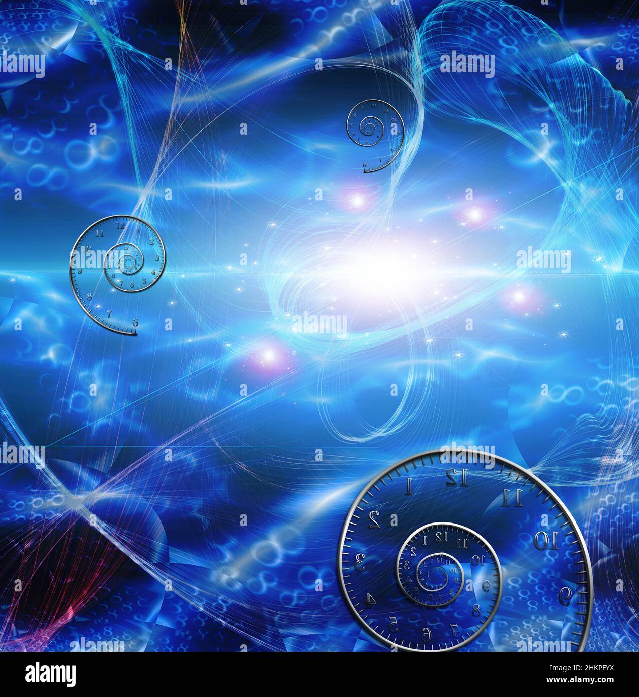 Time Space Fabric. 3D rendering Stock Photo - Alamy