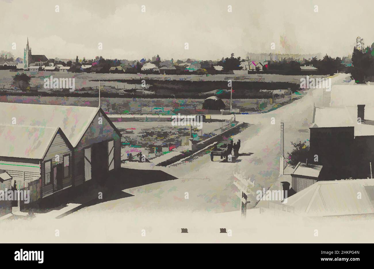 Art inspired by Temuka from Tower, Muir & Moodie studio, 1905, Temuka ...