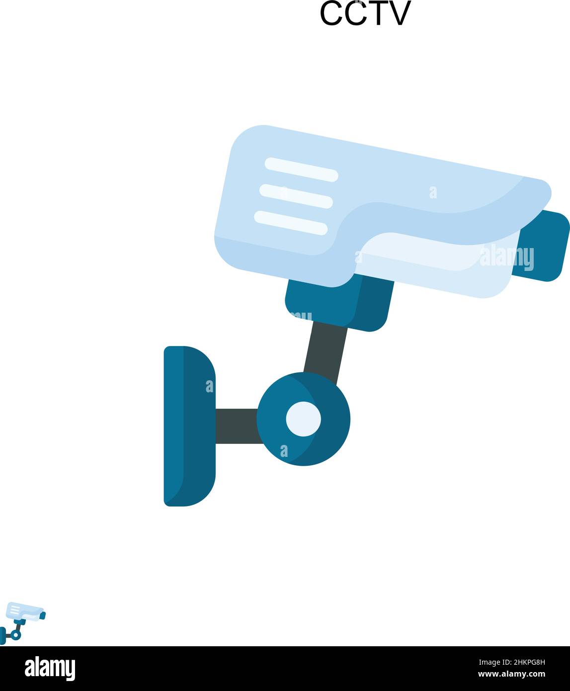 Cctv Simple vector icon. Illustration symbol design template for web ...