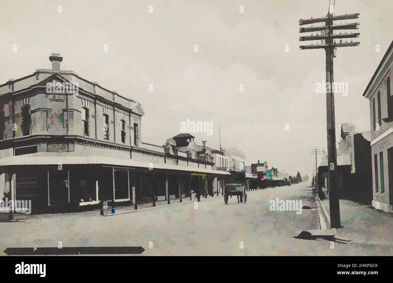 Art inspired by King Street, Temuka, New Zealand, Muir & Moodie studio ...