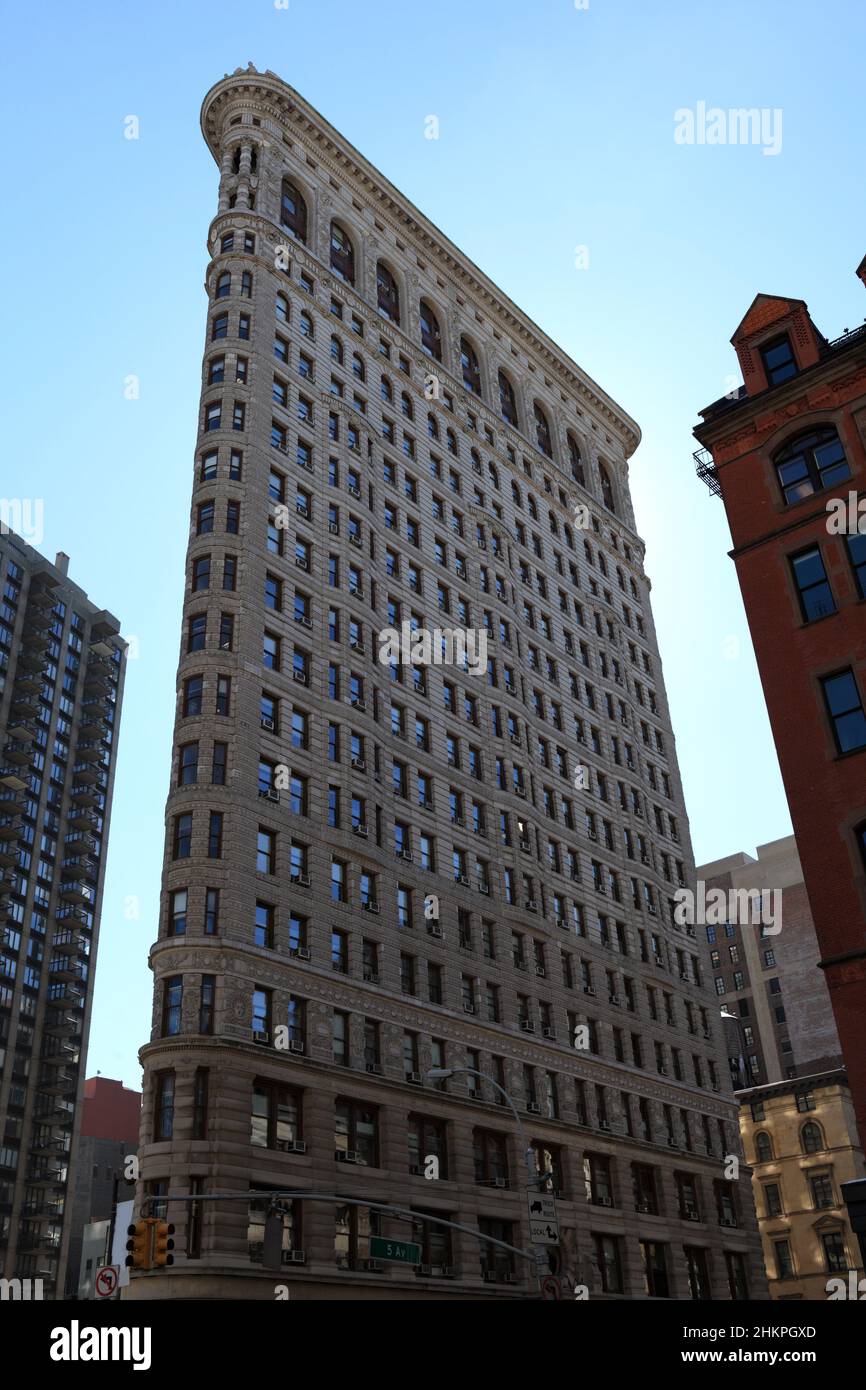 NEW YORK CITY - FEB 22: The Flatiron Building was designed by Chicago's ...