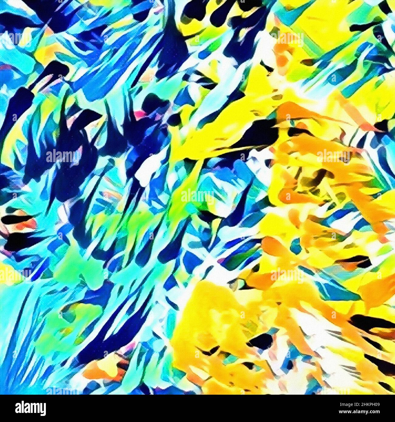 Abstract painting on canvas. Brush strokes. 3D rendering Stock Photo ...