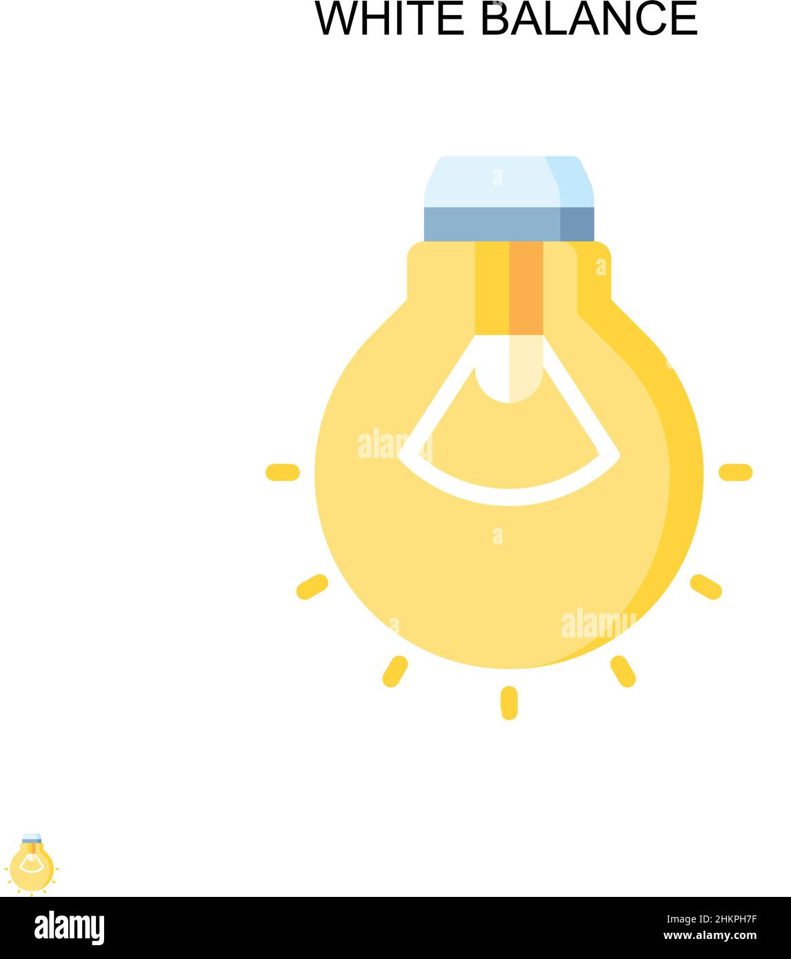 White balance Simple vector icon. Illustration symbol design template for web mobile UI element ...