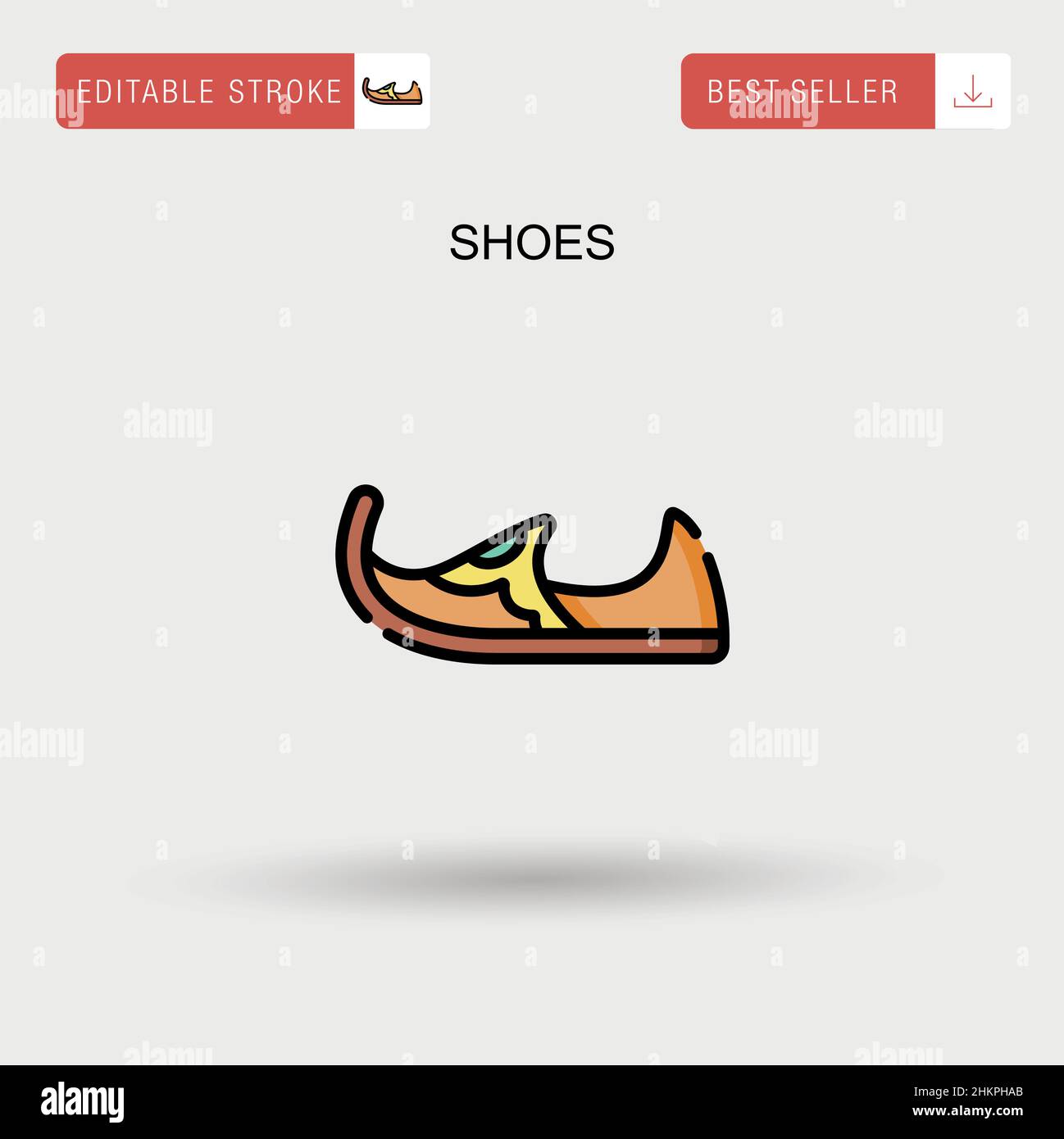 Shoes Simple vector icon Stock Vector Image & Art - Alamy