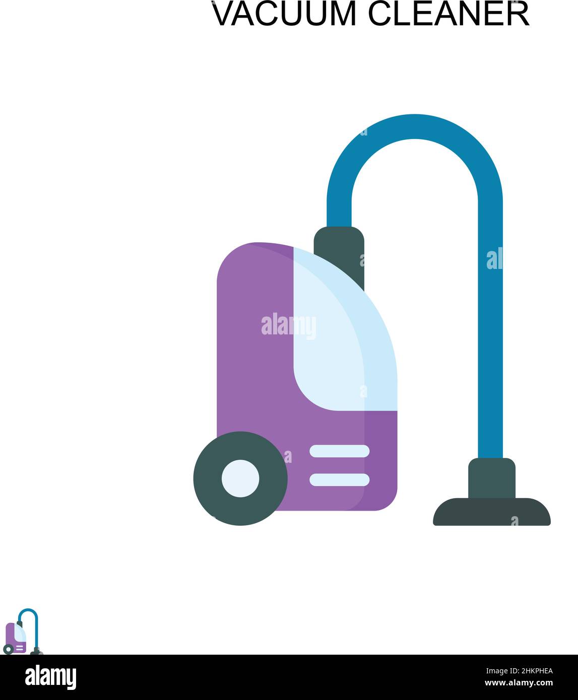 Vacuum cleaner Simple vector icon. Illustration symbol design template ...