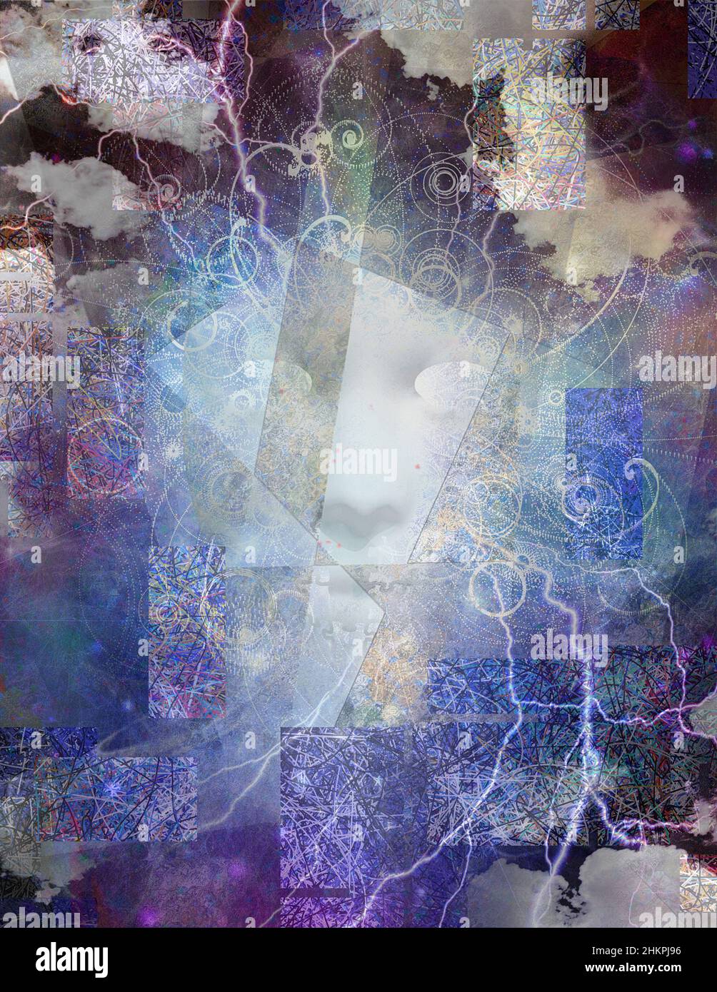 Mythical Face Abstract. 3D rendering Stock Photo - Alamy