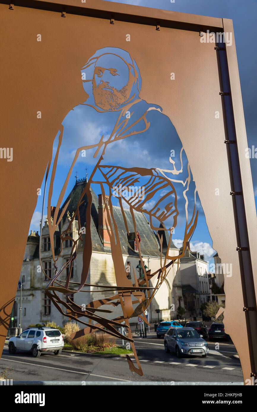 The sculpture in tribute to Algerian national hero Emir Abdelkader, created by artist Michel ...