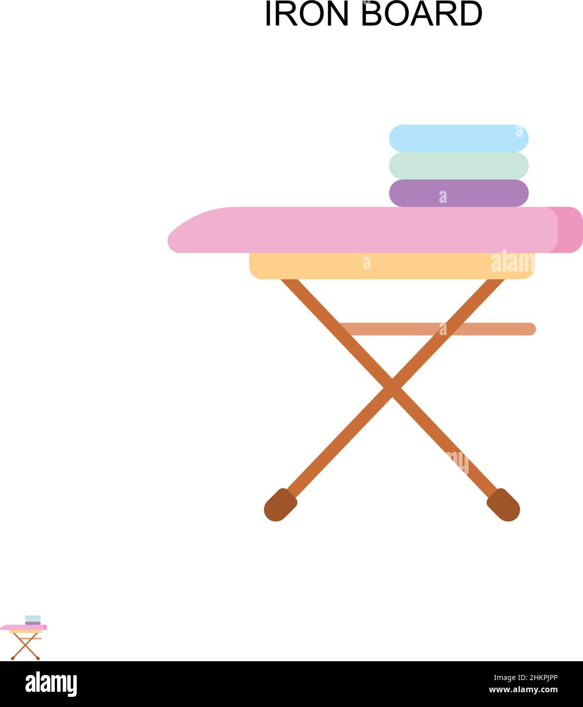 Iron board Simple vector icon. Illustration symbol design template for ...