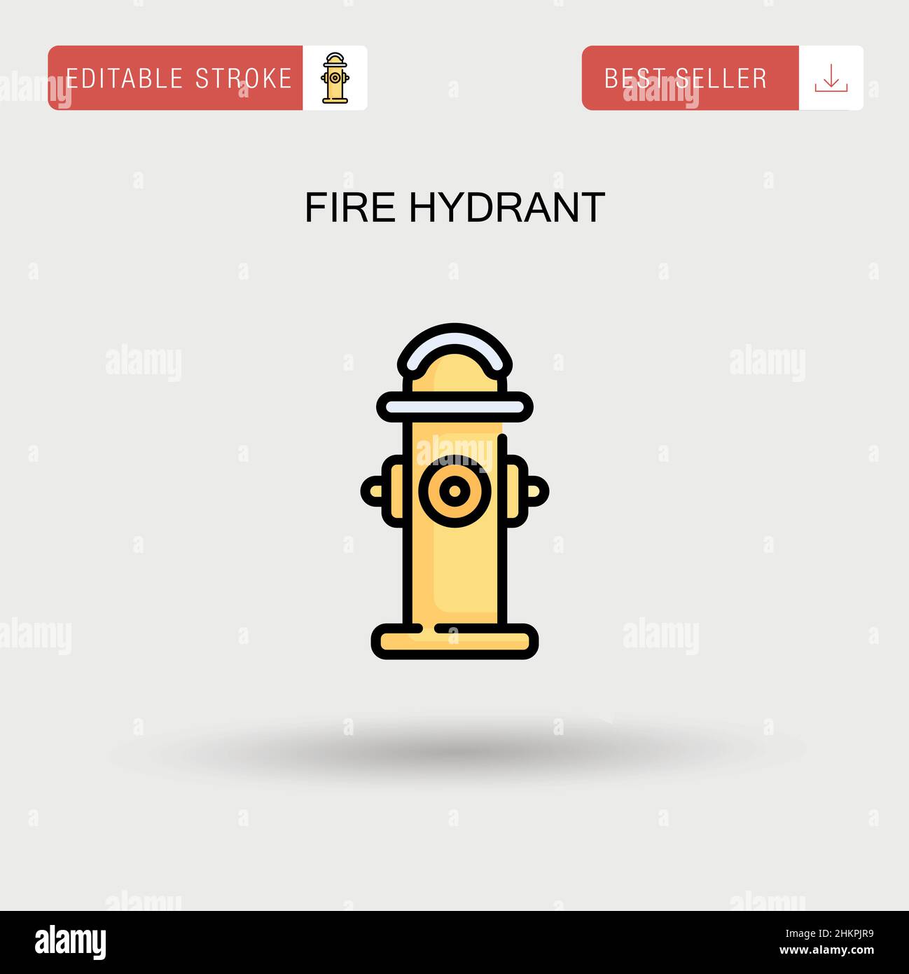 Fire hydrant Simple vector icon Stock Vector Image & Art - Alamy