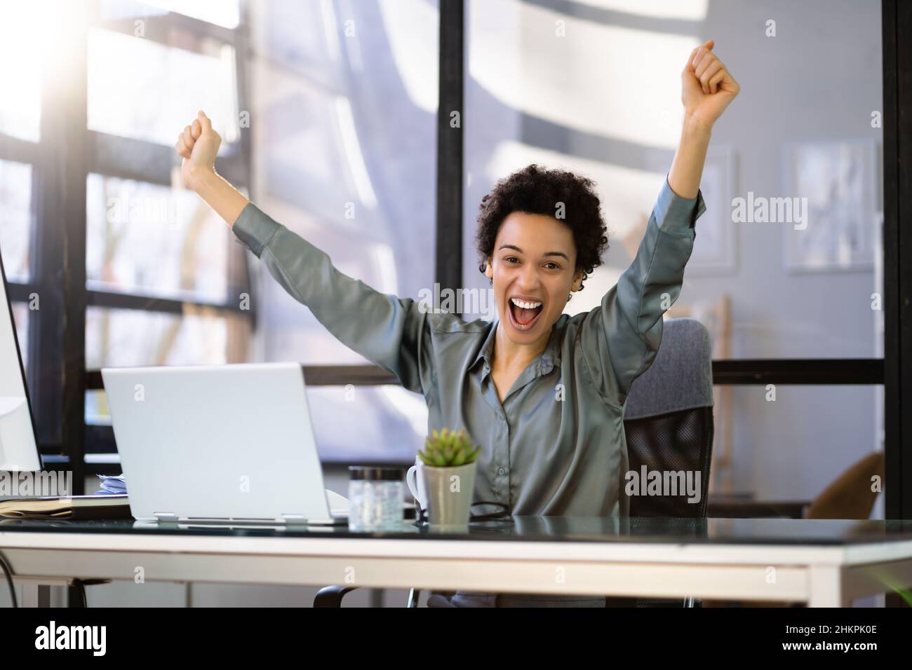 Excited satisfaction hi-res stock photography and images - Alamy