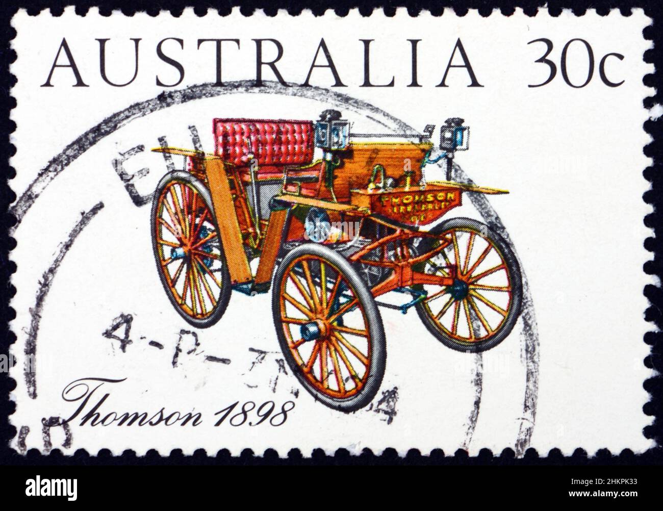 AUSTRALIA - CIRCA 1984: a stamp printed in Australia shows Thomson 1898 ...