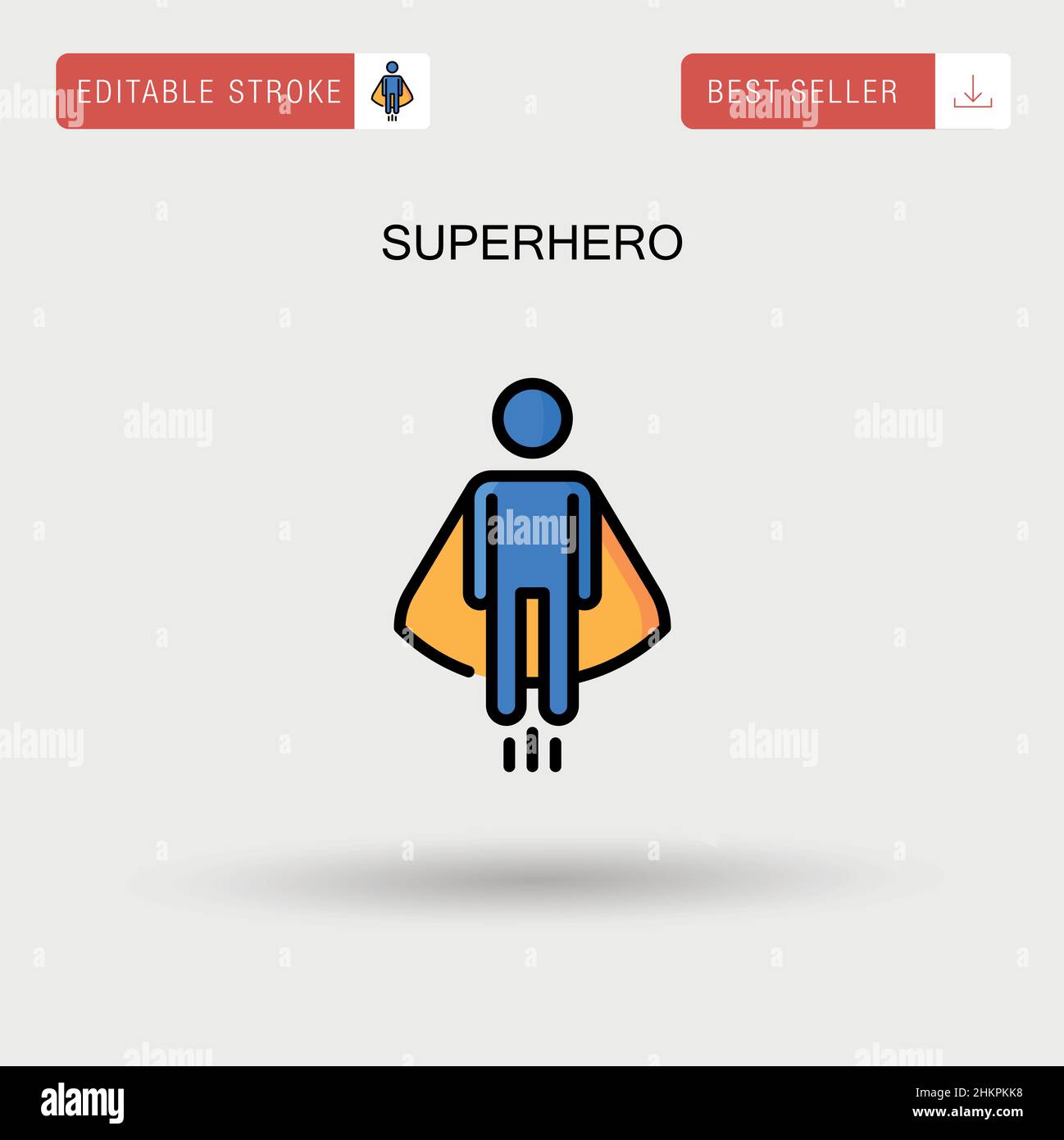 Superhero icon Stock Vector Images - Alamy