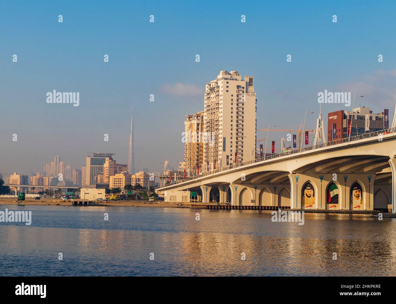 Dubai, UAE - 01.25.2022 - Business Bay crossing bridge Stock Photo - Alamy