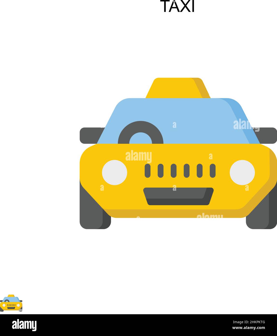 Taxi Simple vector icon. Illustration symbol design template for web ...
