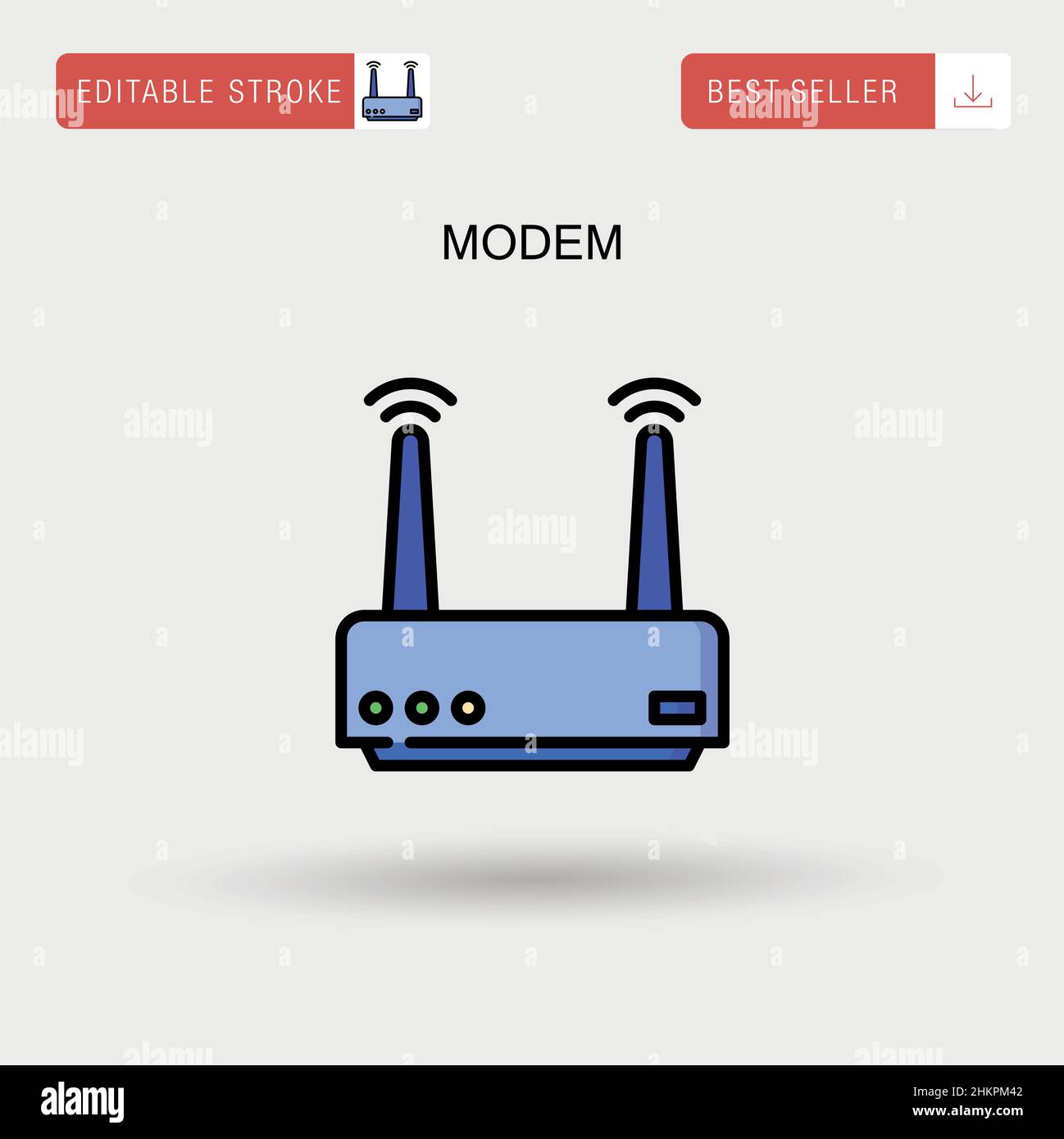 Modem Simple vector icon Stock Vector Image & Art - Alamy