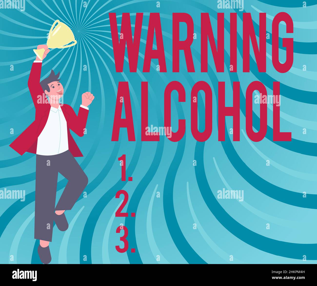 Hand writing sign Warning Alcohol. Word Written on Warning Alcohol ...