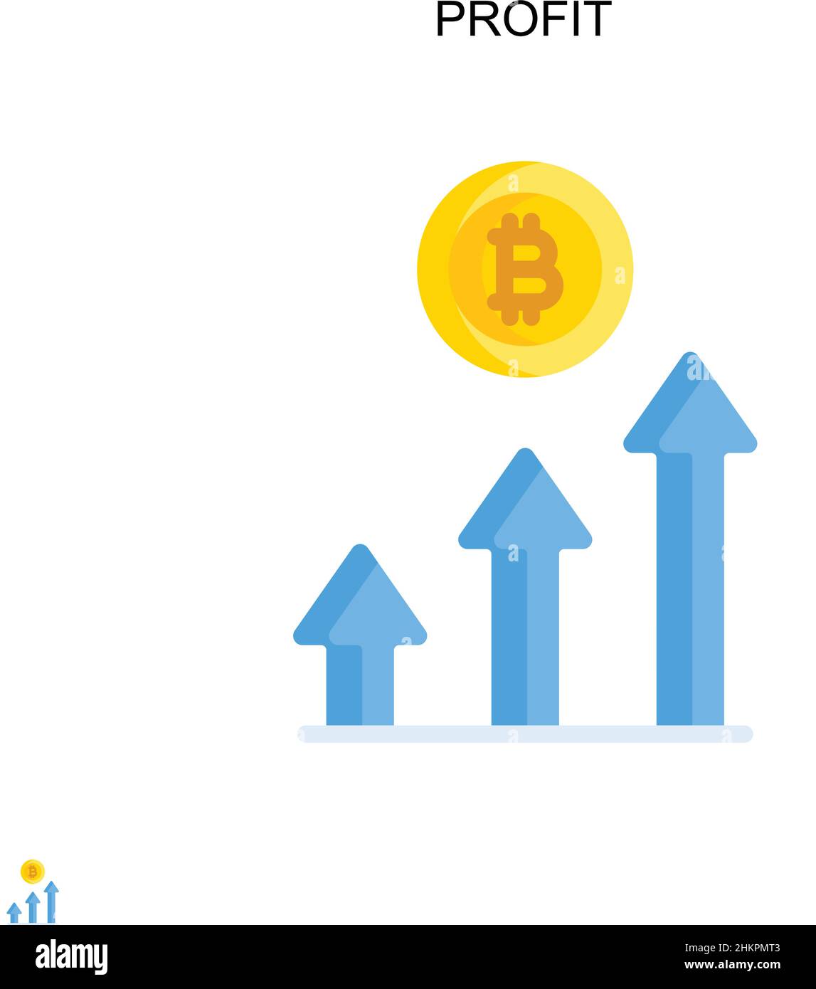 Profit Simple vector icon. Illustration symbol design template for web ...