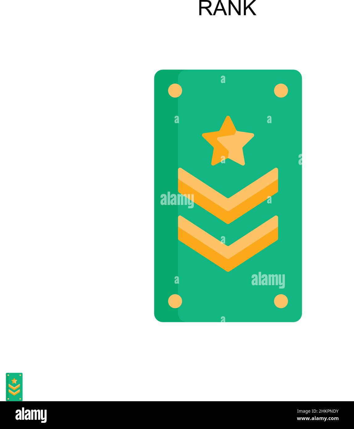 Rank Simple vector icon. Illustration symbol design template for web ...