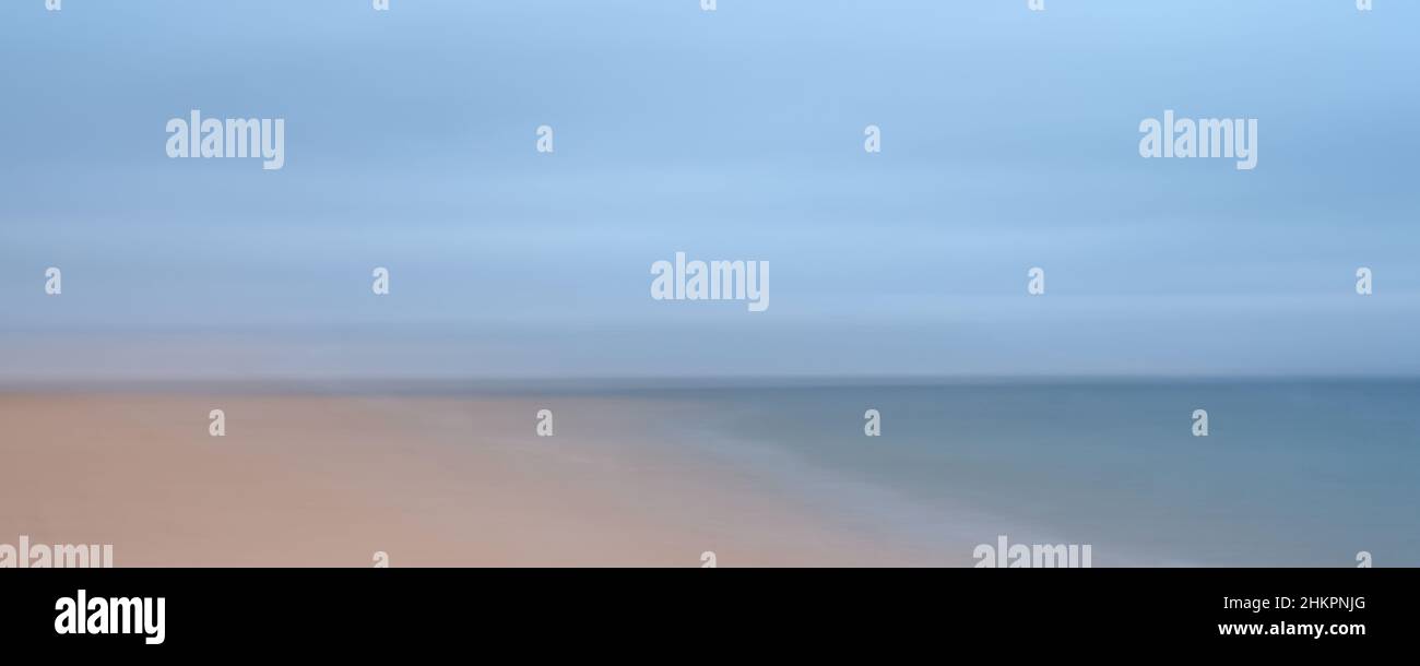 Coastal ICM (Intentional Camera Movement) images taken from the beach ...