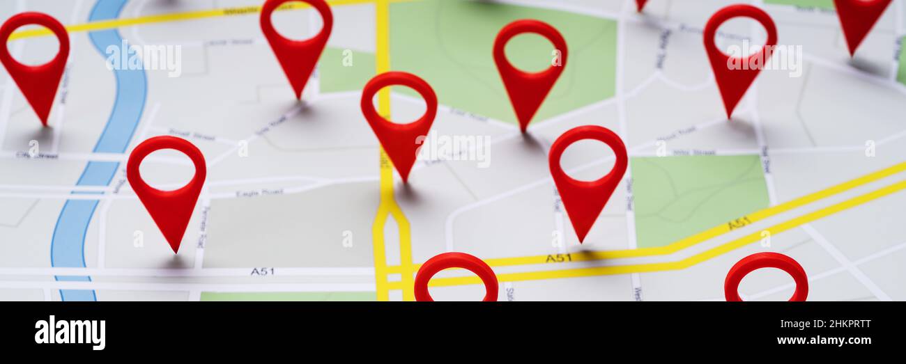 Using a road map hi-res stock photography and images - Alamy