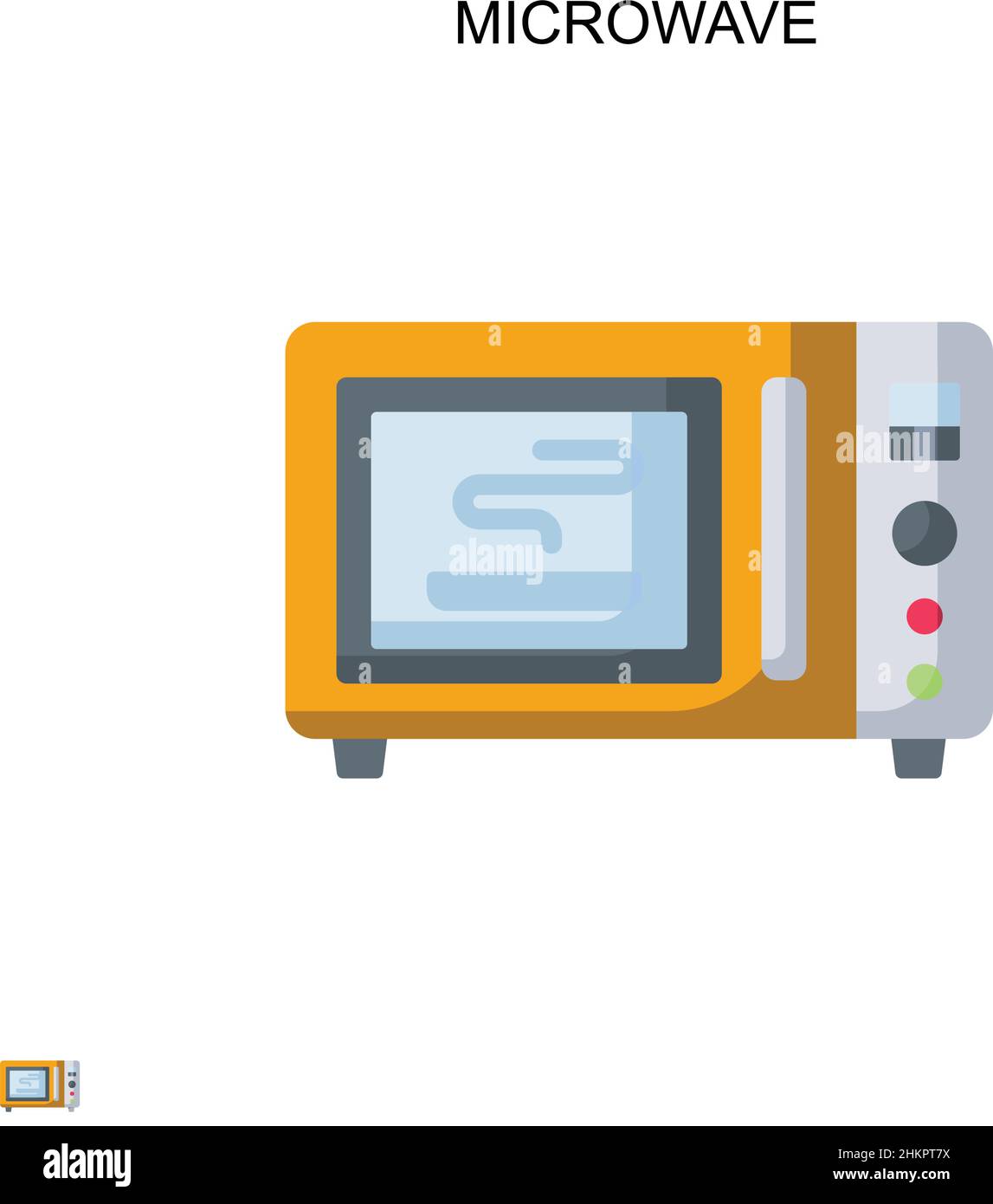 Microwave Simple vector icon. Illustration symbol design template for ...