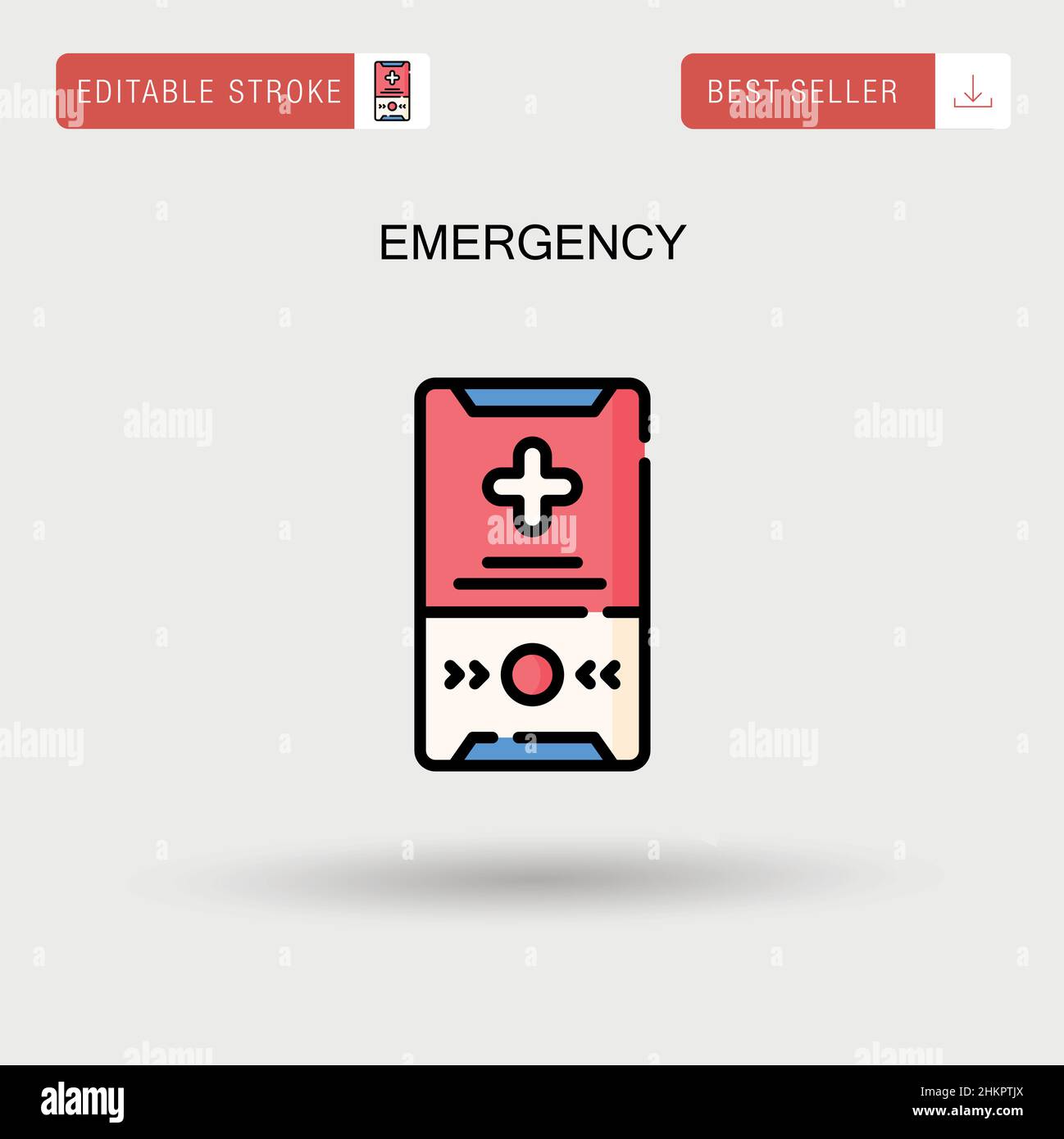 Emergency Simple vector icon Stock Vector Image & Art - Alamy
