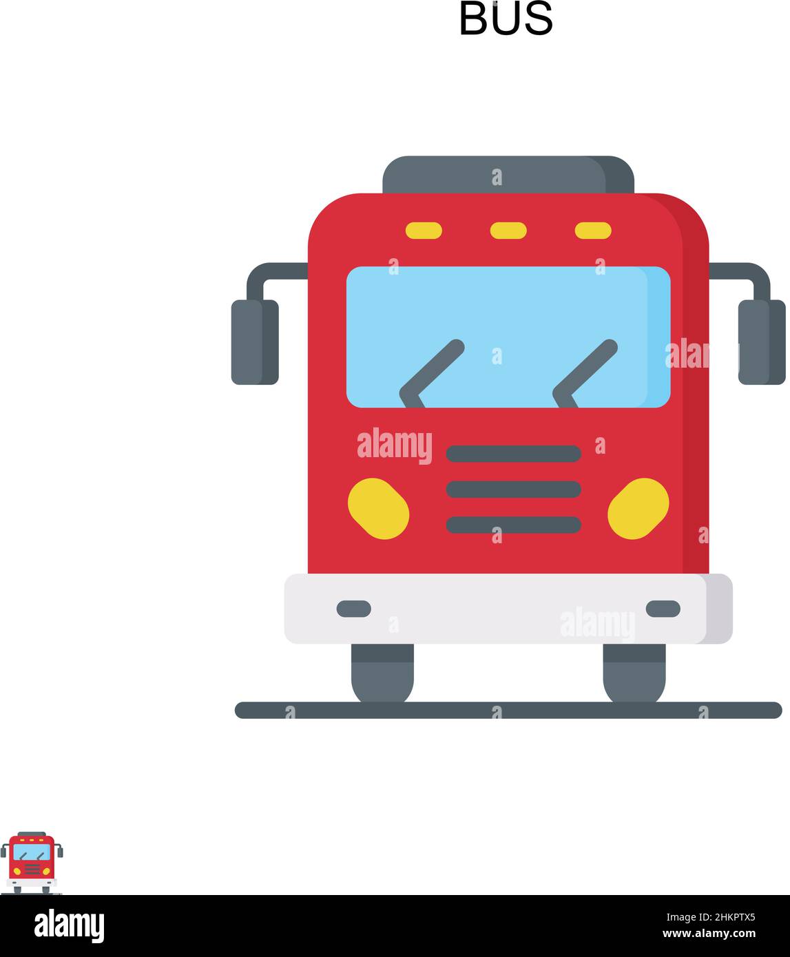 Bus Simple vector icon. Illustration symbol design template for web ...
