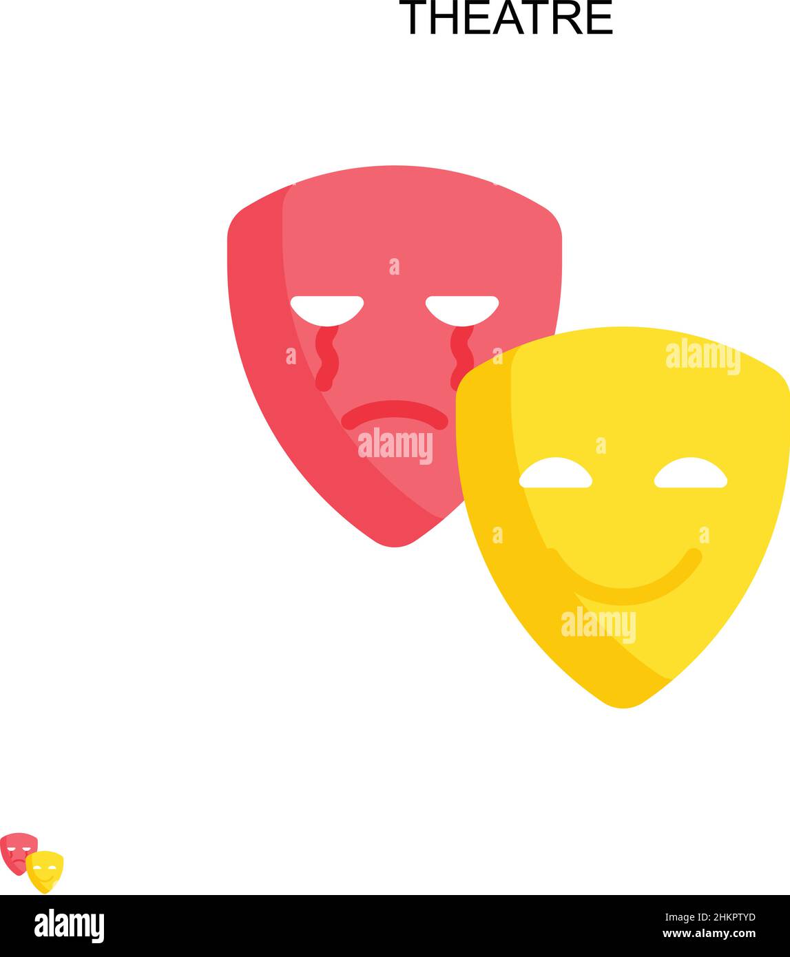 Theatre Simple vector icon. Illustration symbol design template for web ...