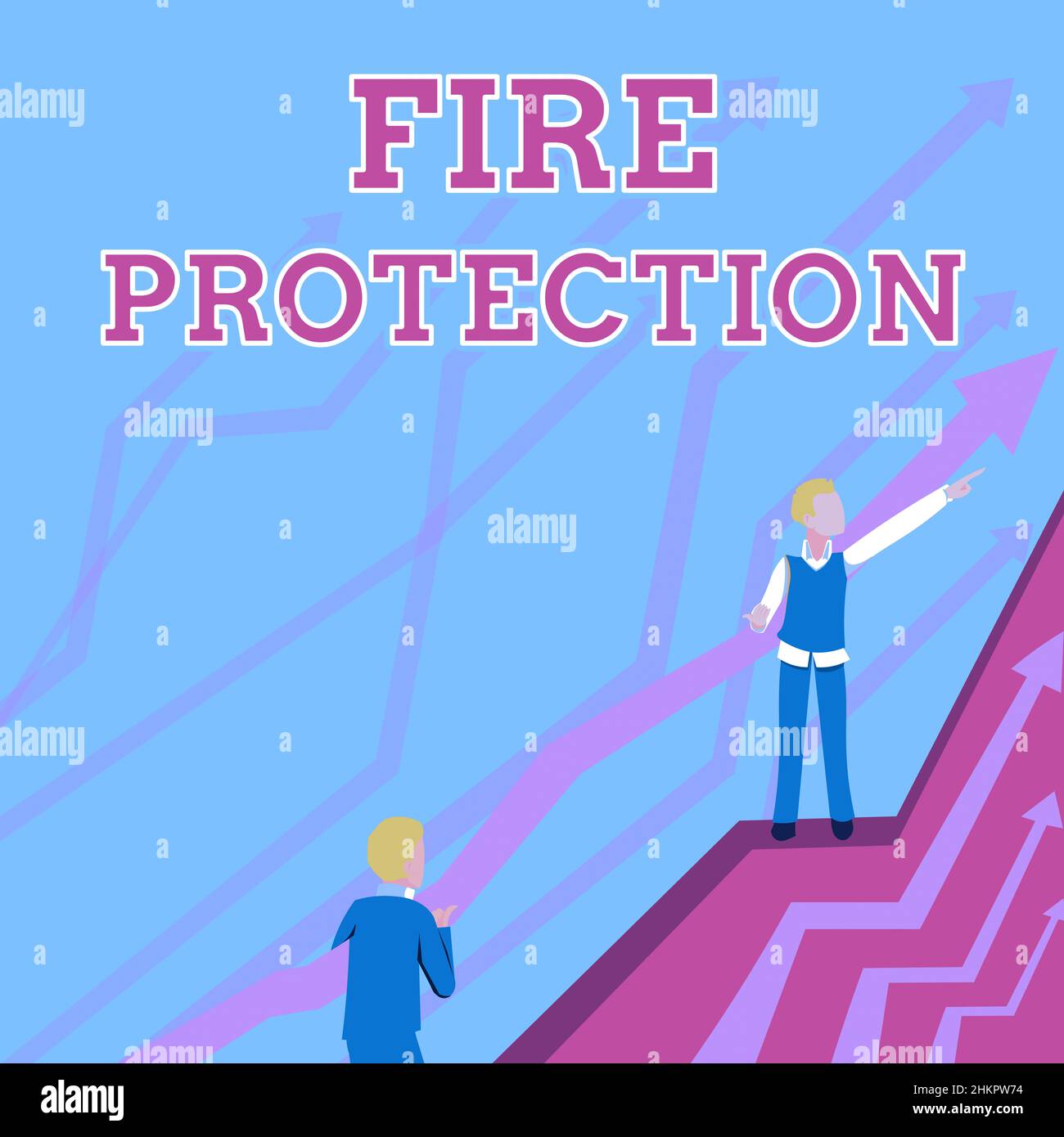 Hand writing sign Fire Protection. Business overview measures taken to ...